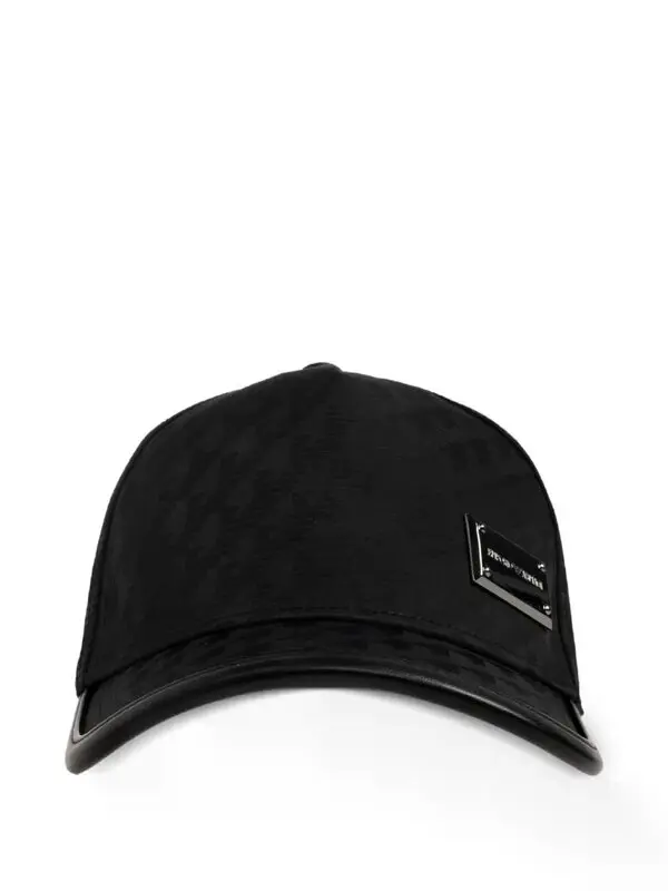 Emporio Armani Logo Plaque Baseball Cap - Black