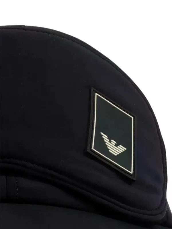 Emporio Armani Logo Patch Eye Mask Baseball Cap