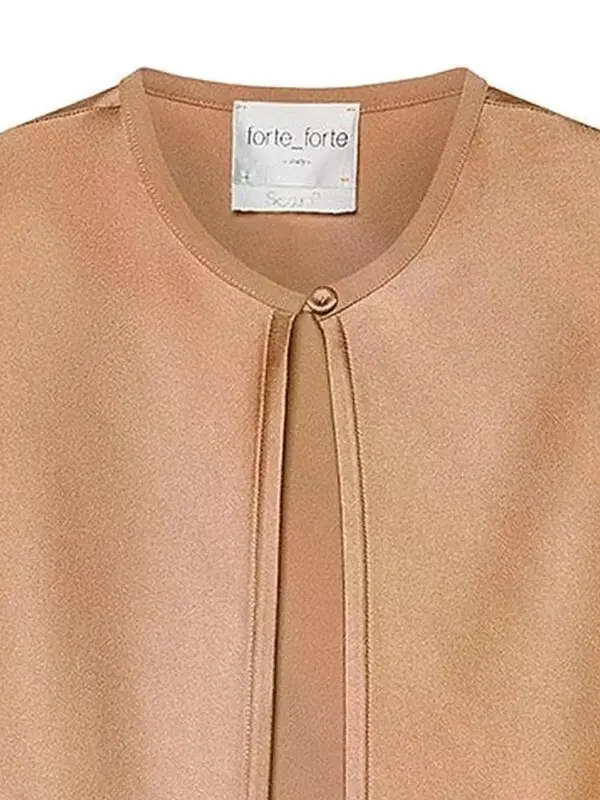 FORTE_FORTE Satin-finish Cape