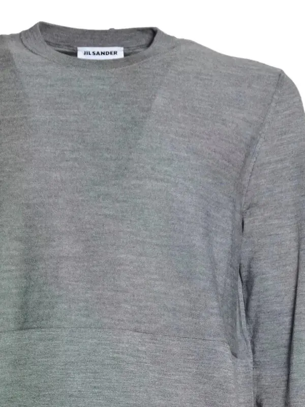 JIL SANDER Crew-neck Ribbed-trim Sweater