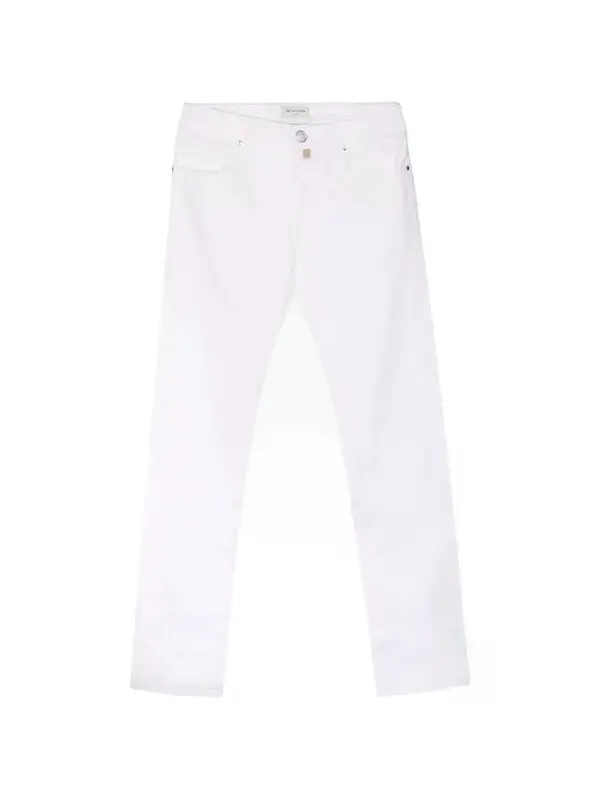 Jacob Cohen Straight-leg Jeans With Logo Patch