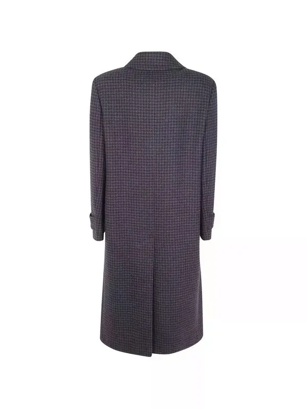 Tagliatore Bethany Houndstooth Wool Coat
