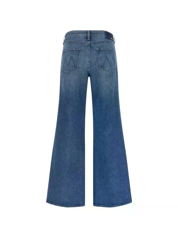 MOTHER The Tomcat Roller Sneak Wide-leg Jeans - Blue