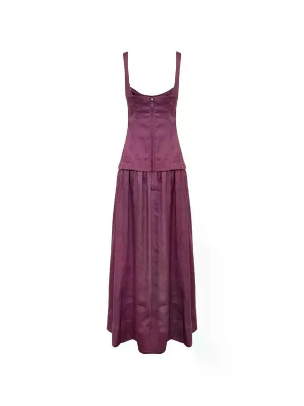Acler Reeve Pleated Maxi Dress