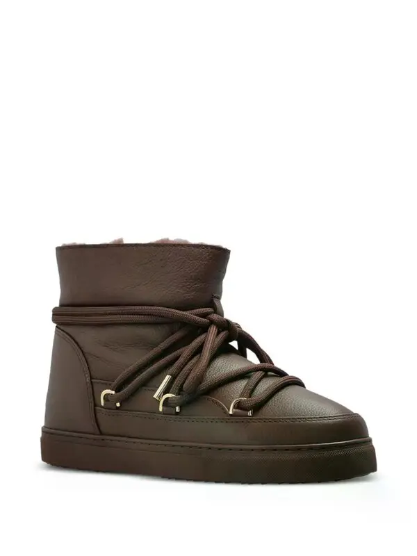 Inuikii Lace-up Leather Snow Boots