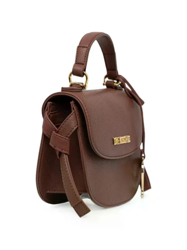 Moschino Logo-plaque Heart-charm Tote Bag - Brown