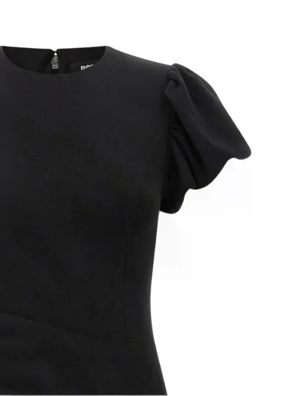 ROTATE BY BIRGER CHRISTENSEN Draped Puff-sleeve Dress