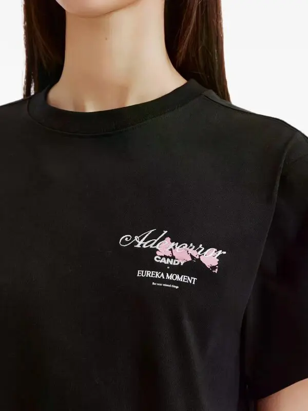 ADER ERROR Logo-print Pleated T-shirt