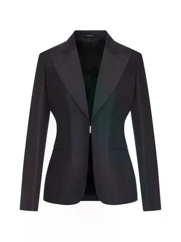 Gucci Fine Silk Faille Jacket - Black