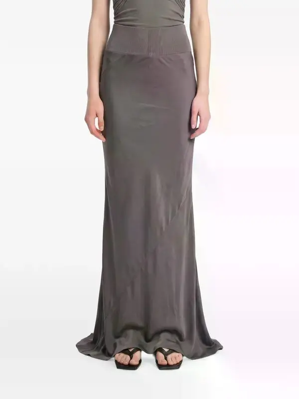 Rick Owens Ribbed-waistband Panelled Skirt