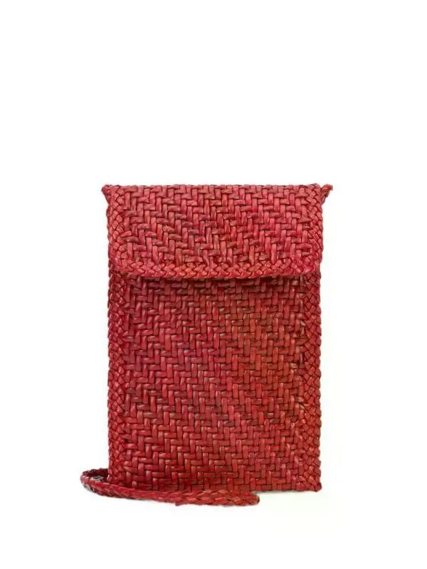 Dragon Diffusion Phone Woven Leather Cross Body Bag