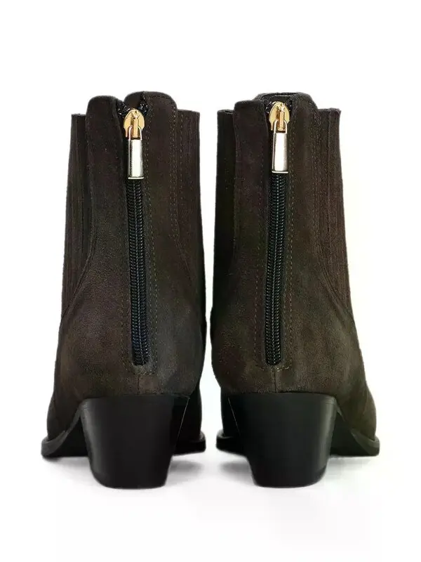 FABIO RUSCONI Elasticated-side Zip-up Ankle Boots