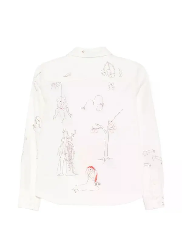MAISON MARGIELA Graphic-print Long-sleeve Jacket