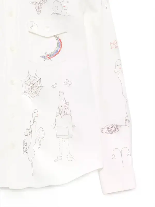 MAISON MARGIELA Graphic-print Long-sleeve Jacket
