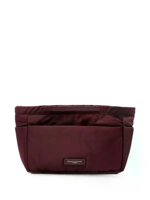 GIANNI CHIARINI Logo-plaque Clutch Bag - Purple