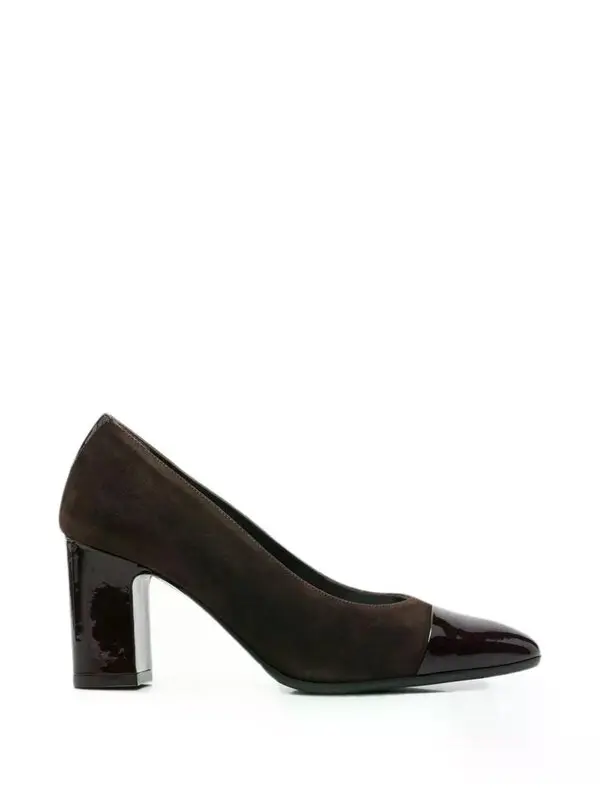 CAREL Rosana Patent-trimmed Suede Pumps