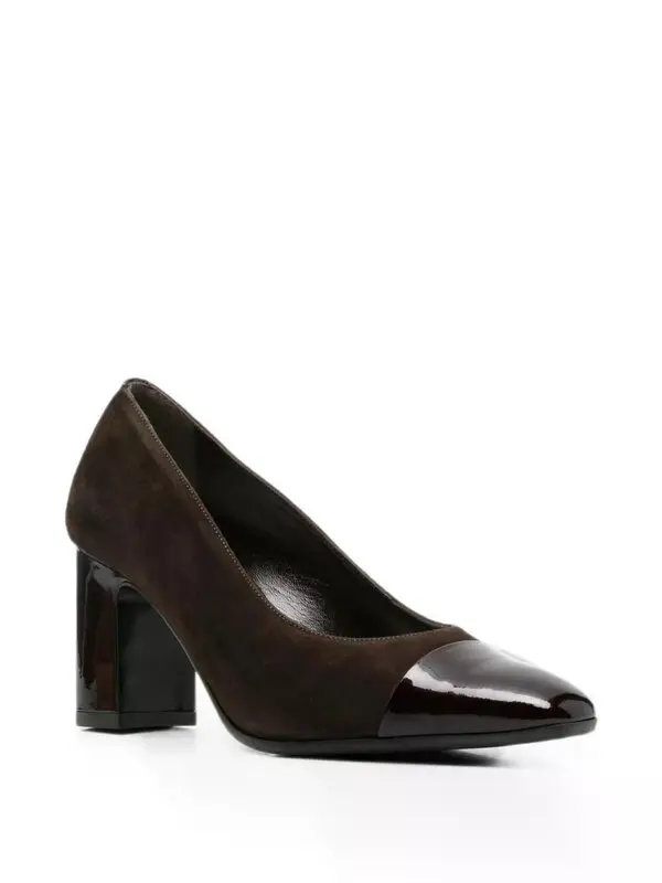 CAREL Rosana Patent-trimmed Suede Pumps