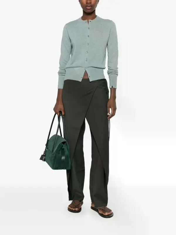 Extreme Cashmere Knitted Button-up Cardigan - Blue