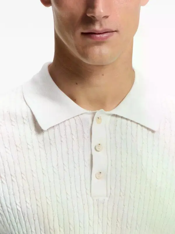 BOSS Cable-knit Polo Shirt