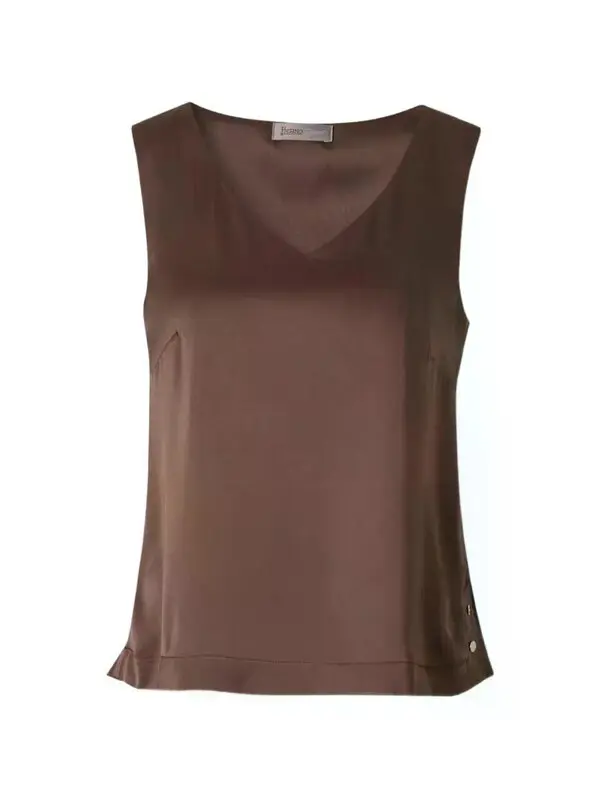 Herno Satin-finish V-neck Blouse