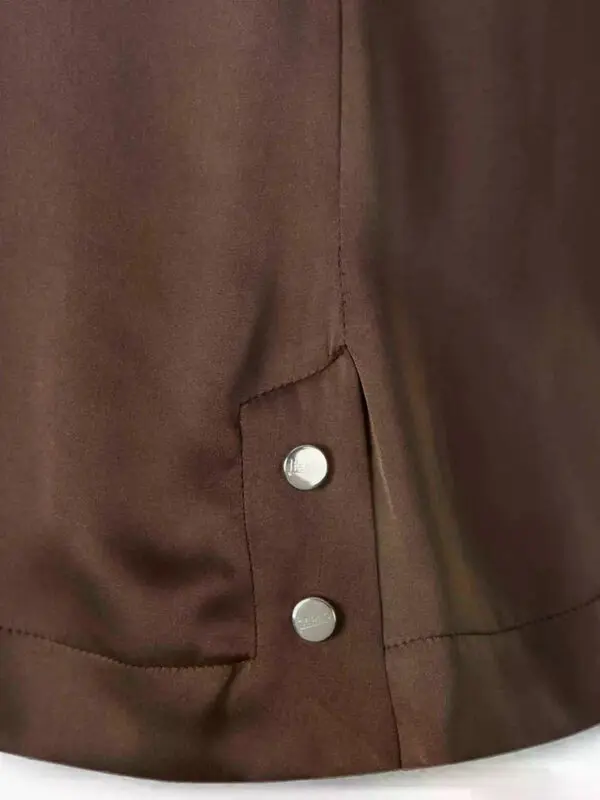 Herno Satin-finish V-neck Blouse