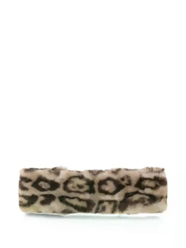 Apparis Leopard-print Faux-fur Headband - Neutrals