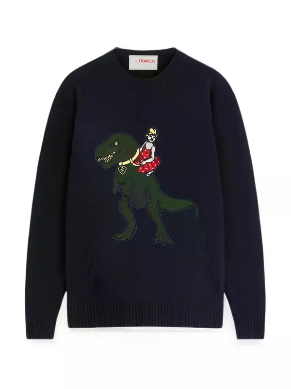 Fiorucci T-rex Patch Sweater