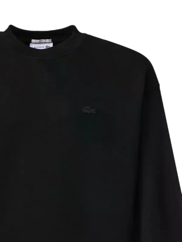 Lacoste Heavy Fleece Sweatshirt With Embroidered Crocodile