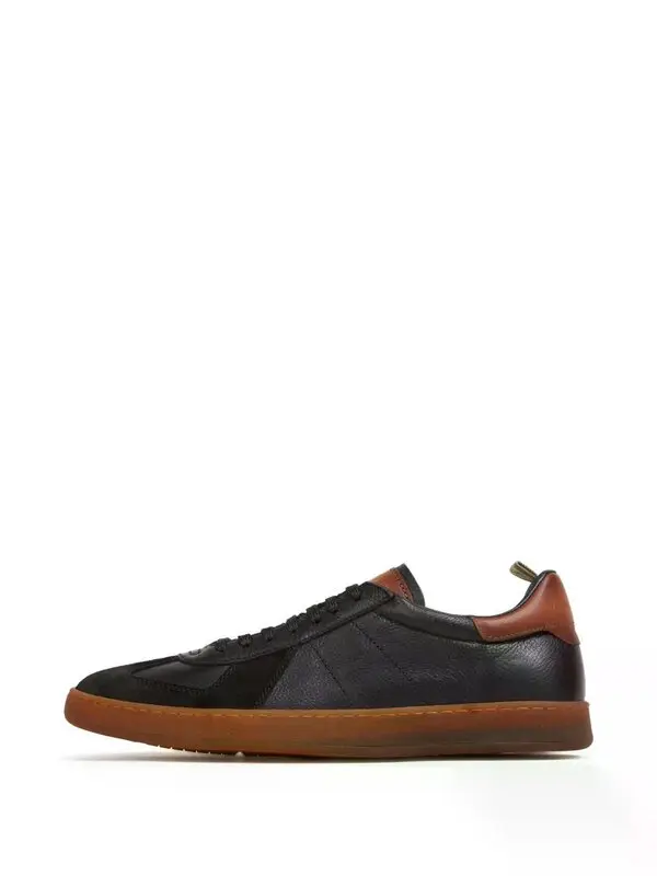 Officine Creative Militia 001 Panelled Leather Sneakers