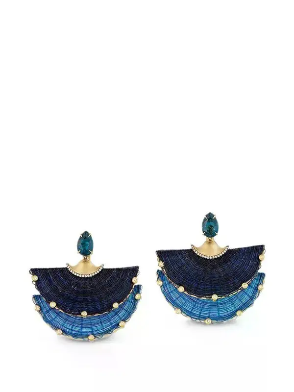 SILVIA FURMANOVICH London Diamond And Topaz Earrings