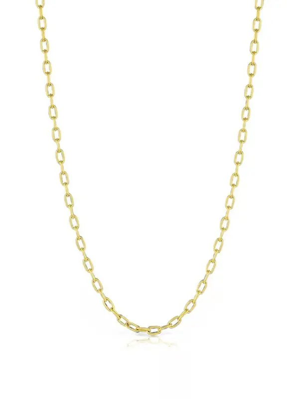 LEIGH MAXWELL Toggle Oval Link Necklace - Gold
