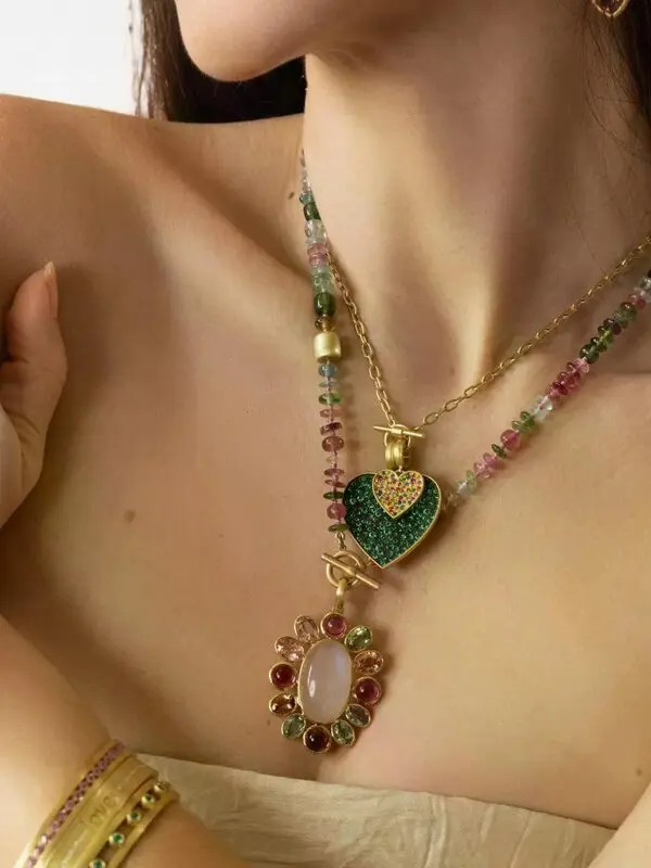 LEIGH MAXWELL Toggle Oval Link Necklace