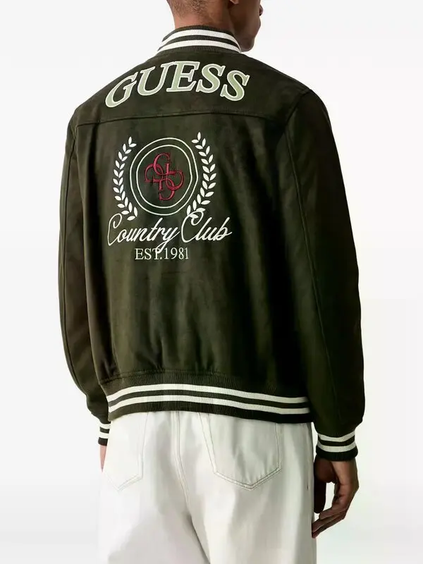 Guess Embroidered Bomber Jacket