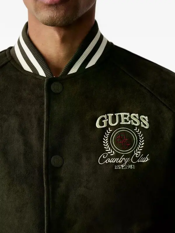 Guess Embroidered Bomber Jacket