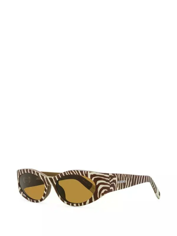 Jacquemus X Linda Farrow Ovalo Sunglasses - Brown