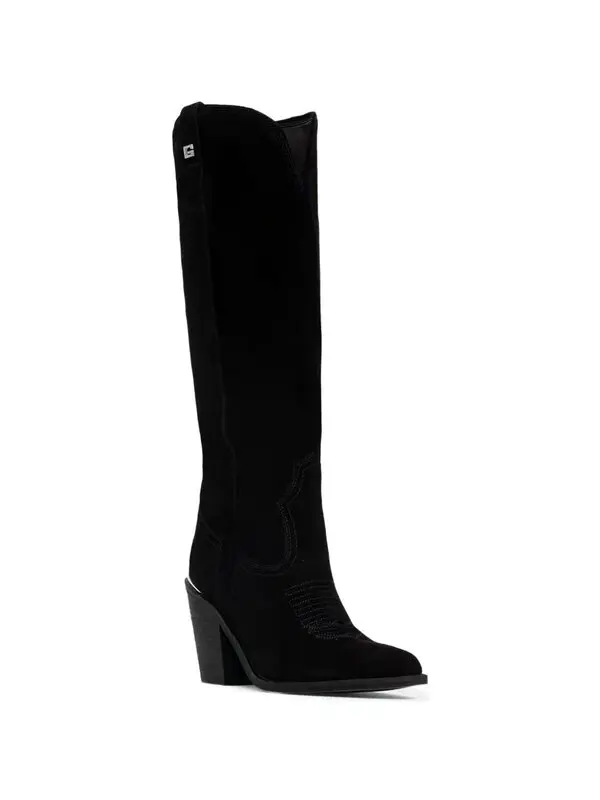 Guess Embroidered Western-style Boots
