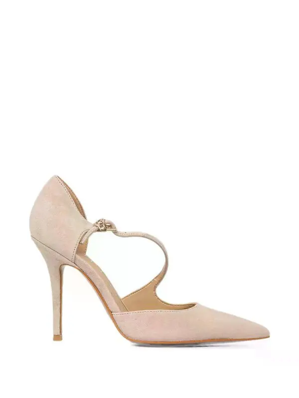 Guess Pointed-toe Buckled-strap Pumps