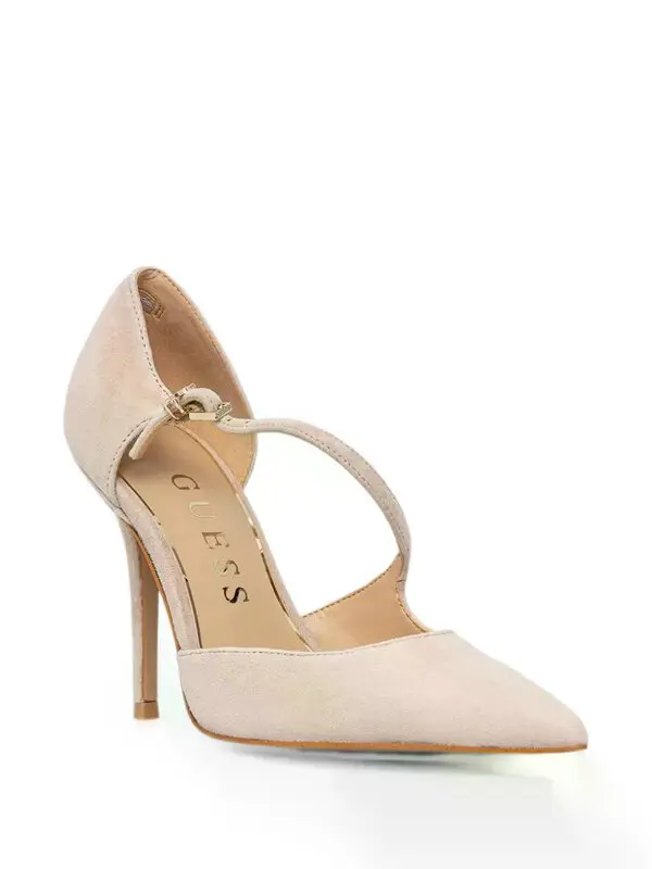 Guess Pointed-toe Buckled-strap Pumps