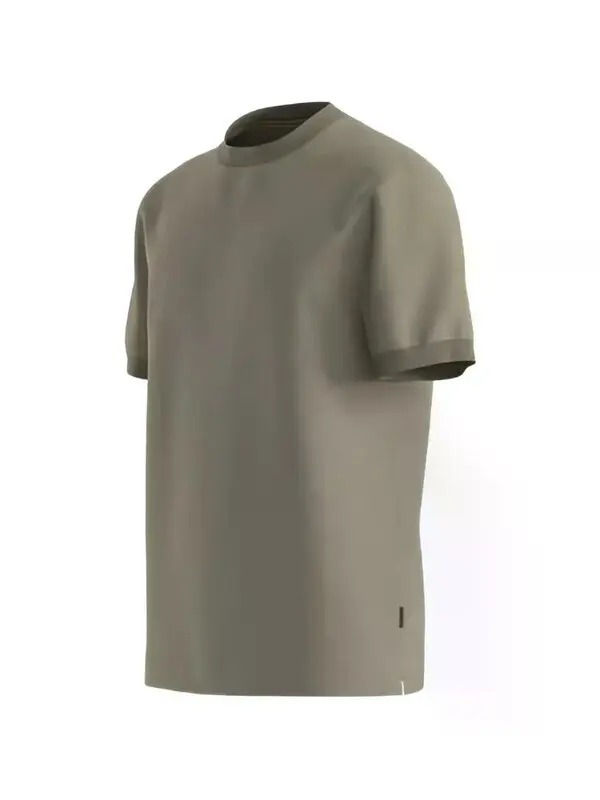 BOSS Ribbed-trim Wool T-shirt