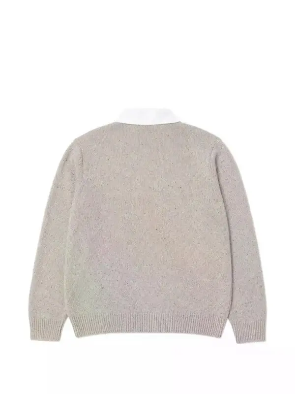 DEAN EDMONDS Flecked-knit Polo Shirt