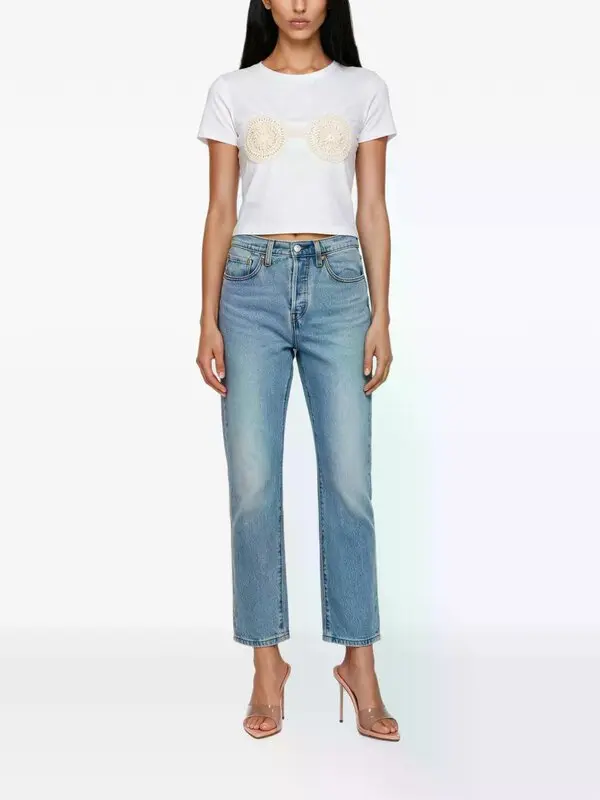 LEVI'S 501 Logo-patch Straight-leg Jeans