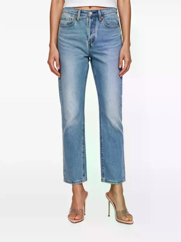 LEVI'S 501 Logo-patch Straight-leg Jeans