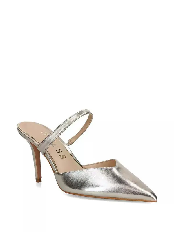 Guess Pointed-toe Metallic Slingback Pumps