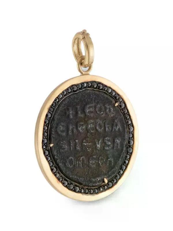 SYLVA & CIE Leo Vi Coin Black Diamond Pendant
