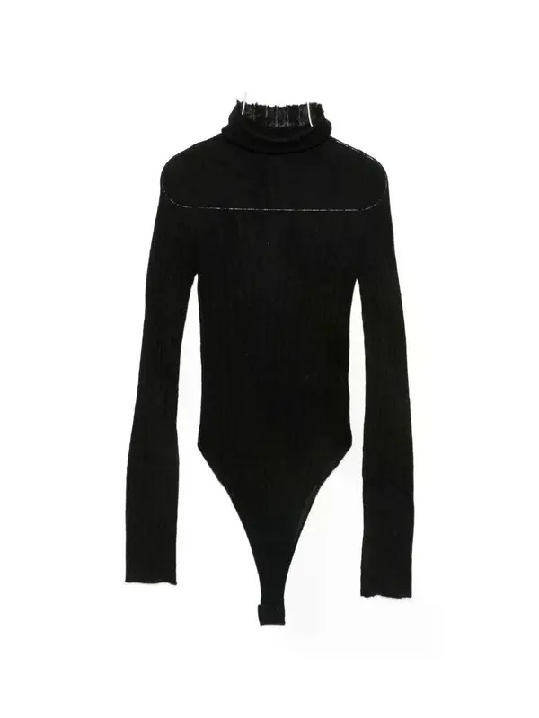 HAIKURE Cable-knit Bodysuit With Long Sleeves