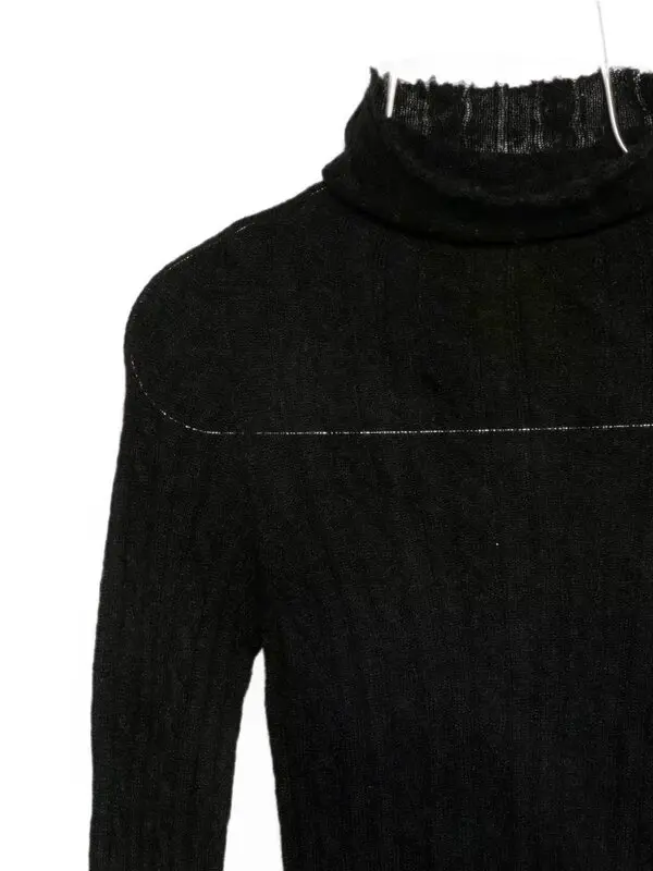 HAIKURE Cable-knit Bodysuit With Long Sleeves