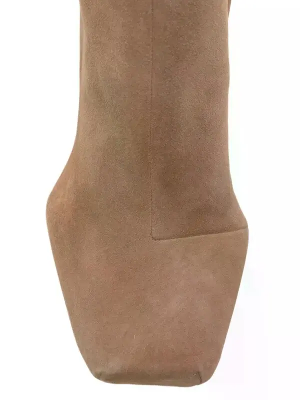 ALAINPAUL Square-toe Ankle Boots