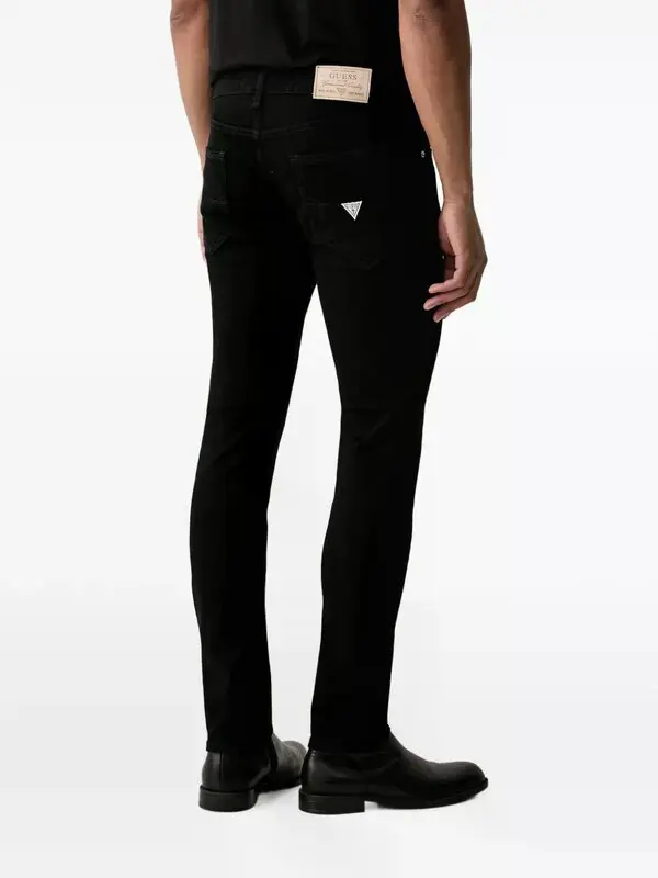 Guess Logo-patch Slim-fit Jeans