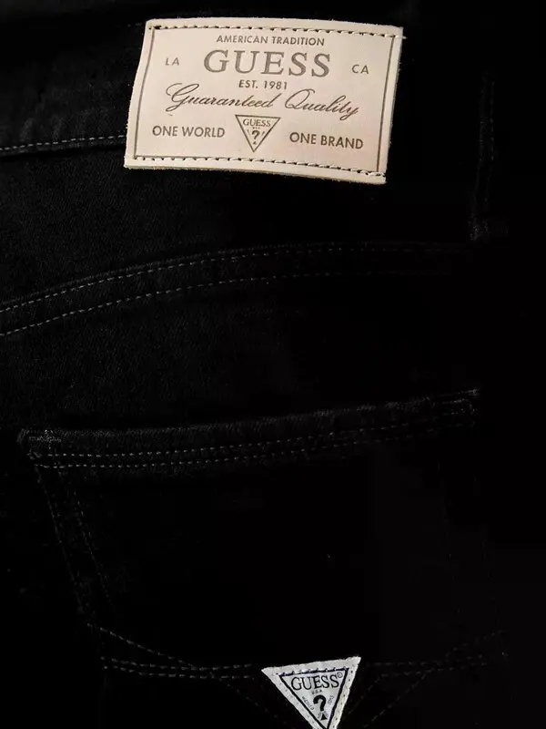 Guess Logo-patch Slim-fit Jeans