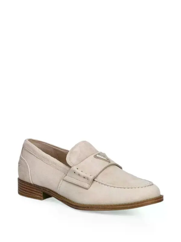 Guess Logo-plaque Suede Loafers